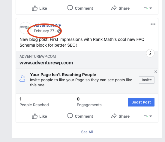 Fixing Facebook Share attachments blocked by W3TC | AdventureWP